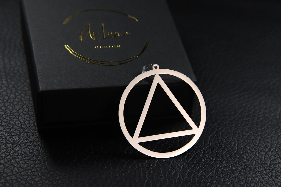 Angelic Justice Sigil Circle and Triangle Charm Geometric Symbol ...