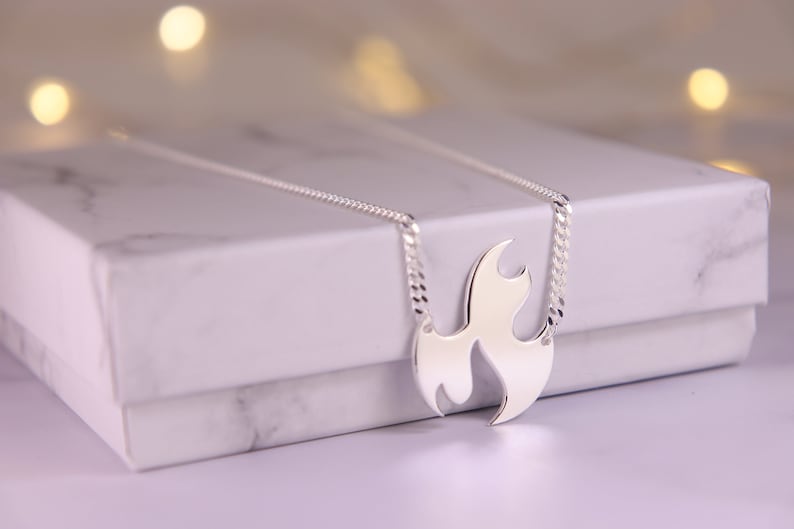 Circular Flame Necklace With Triangular Burnout Special - Etsy