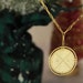 Personalized Compass Necklace: Gold Vermeil Sterling Silver Paperclip ...