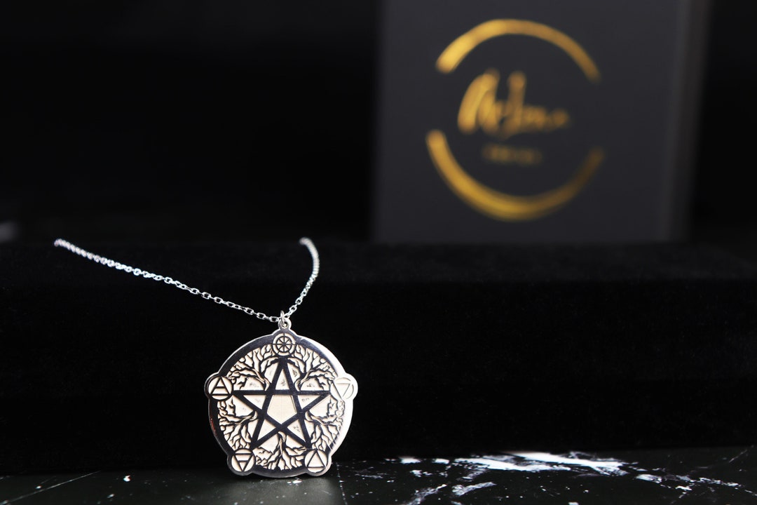 The Penta Soul Elemental Amulet Pentagram With Elements Earth - Etsy