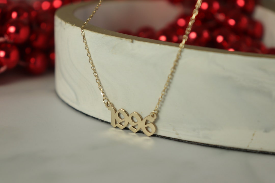 Numbers Necklace 14K Gold A Unique and Timeless Accessory 14K Gold ...