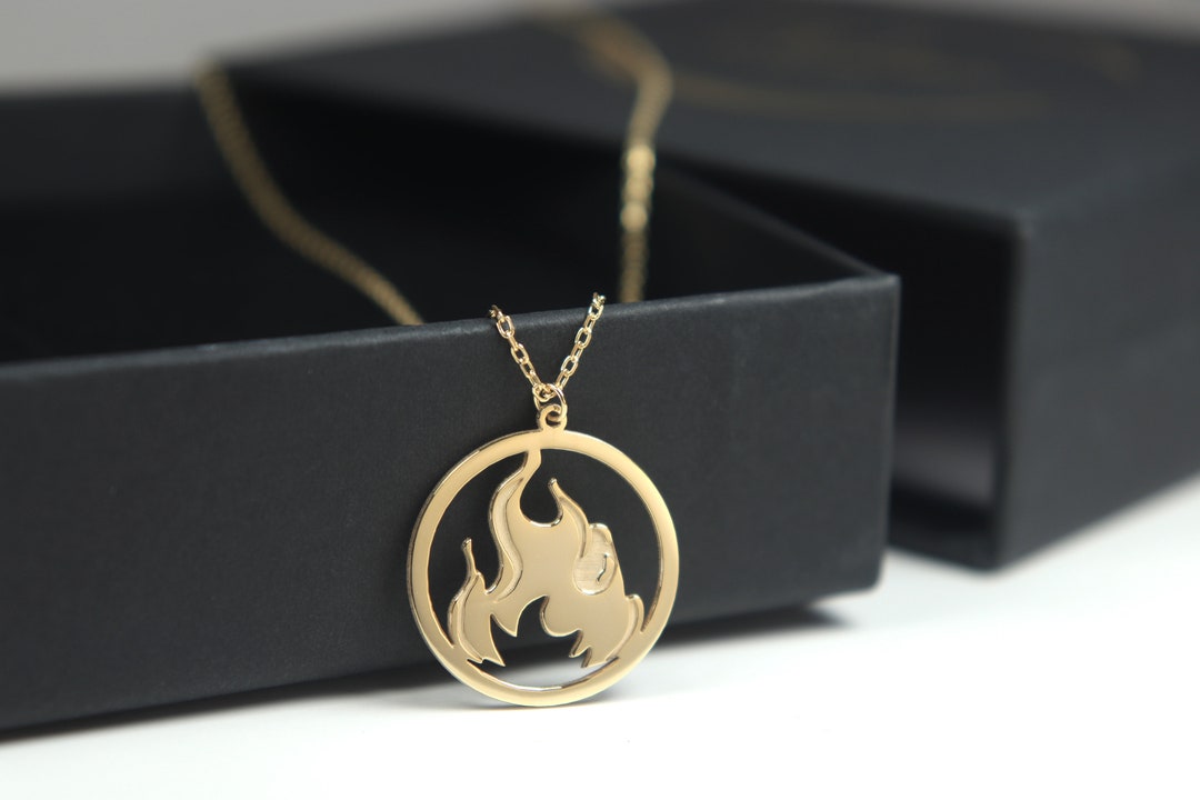 Inferno Blaze Fire Element Necklace Fire Element Pendant Ancient Power ...