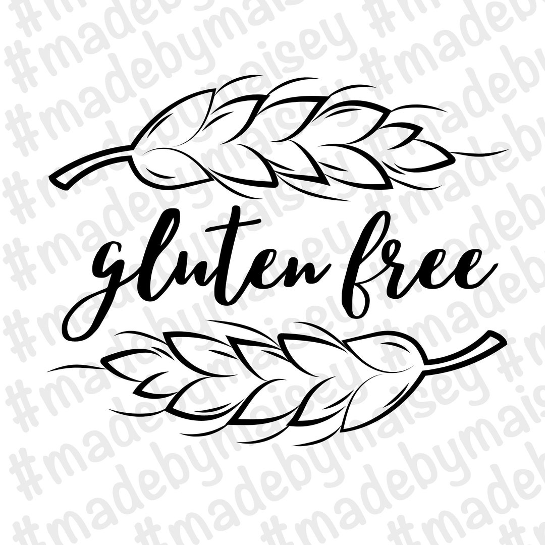 Gluten Free Svg, GF Svg, Celiac Disease Svg, Gluten Free Decal, Gluten ...