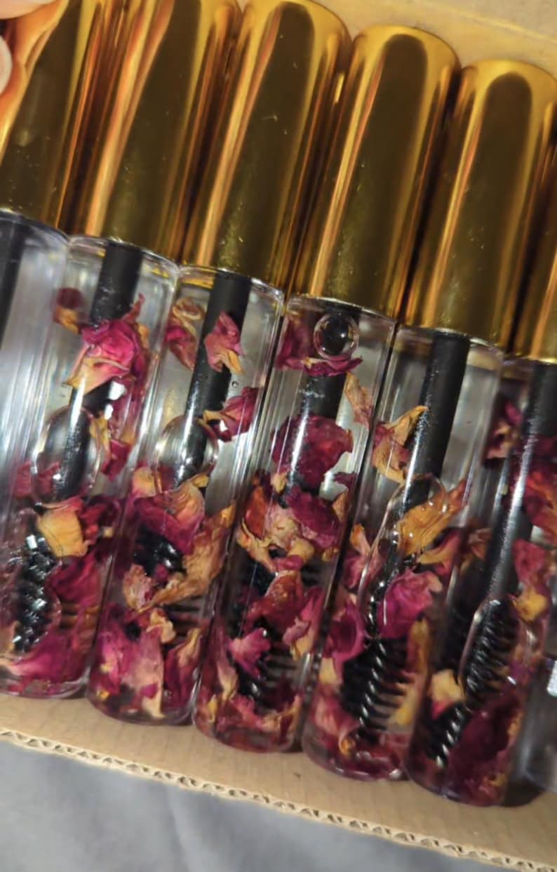 Rosé Lash & Brow Growth Serum | Organic Lash + Brow Oil | Castor Oil ...