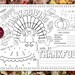 Halloween Placemat Coloring Page PRINTABLE - Etsy