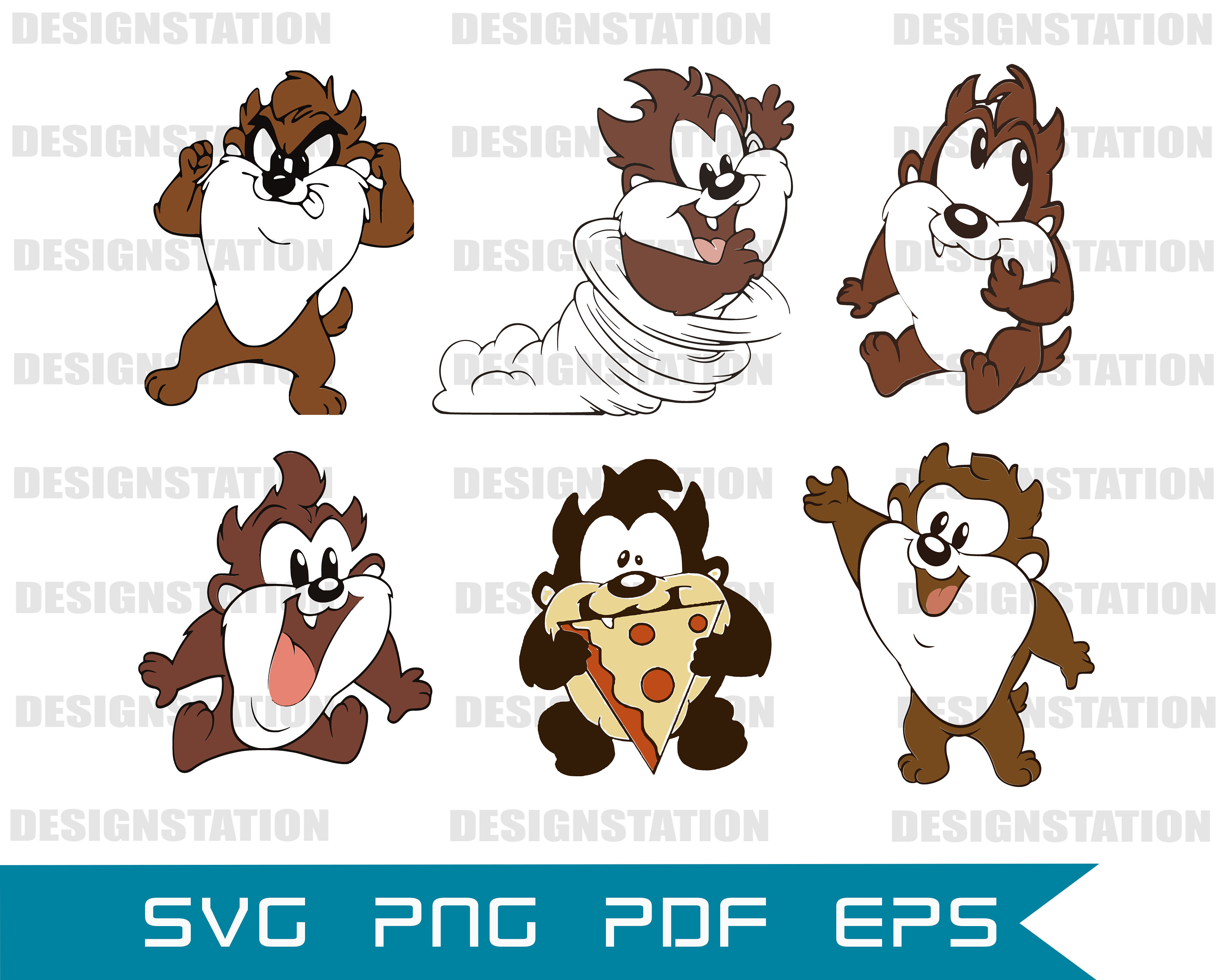 Baby Tasmanian Devil Looney Tunes Face