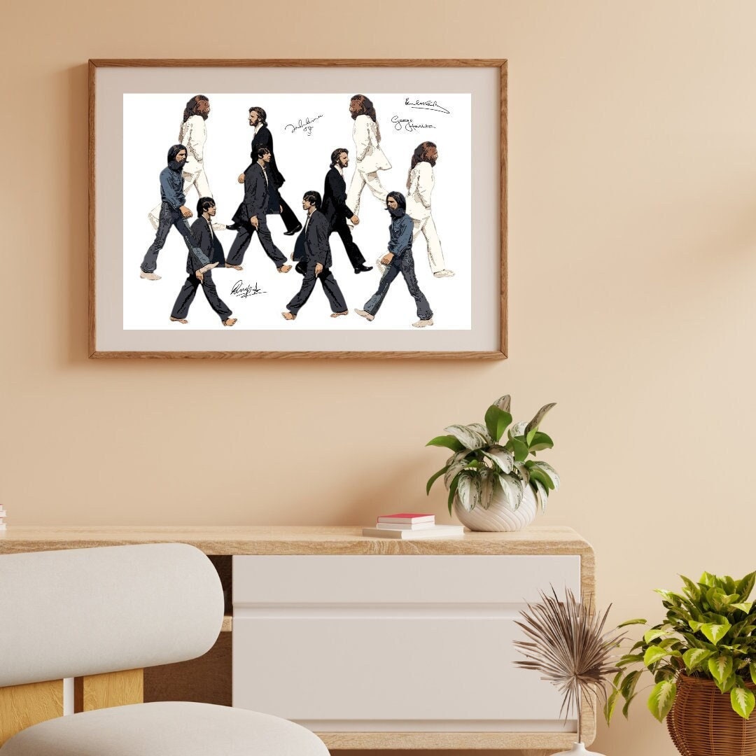 Signed Beatles Contemporary Wall Art Digital Download Print Instant ...