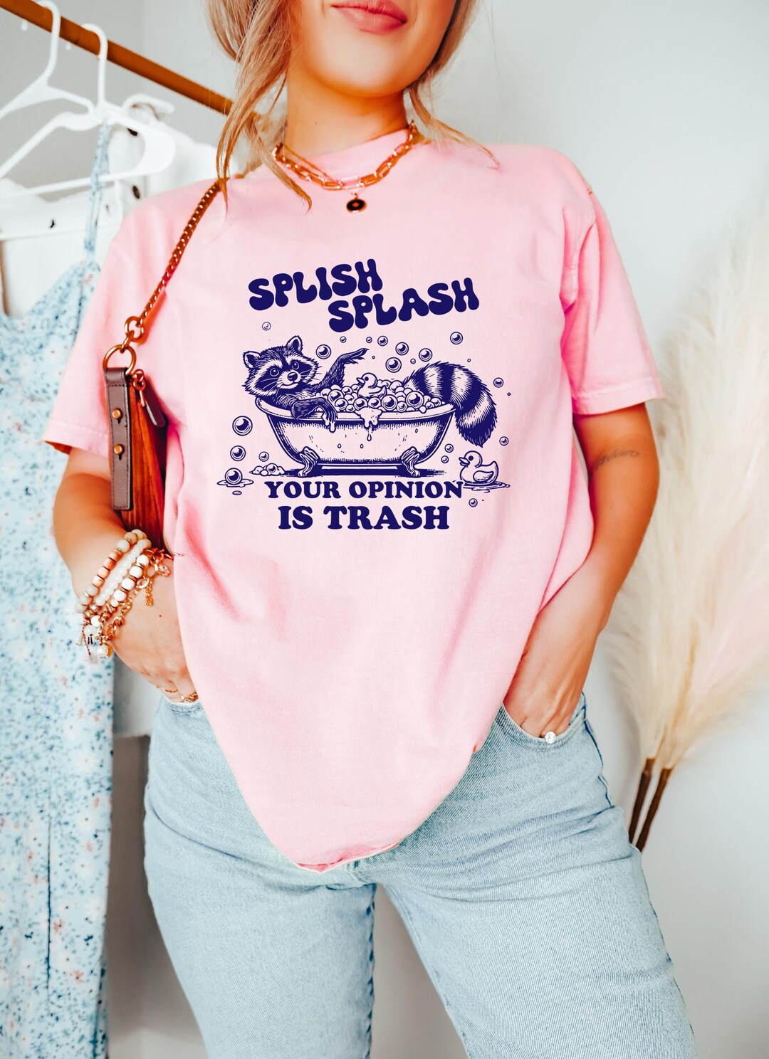 Splish Splash Your Opinion is Trash Shirt, Funny Raccoon Sweatshirt ...