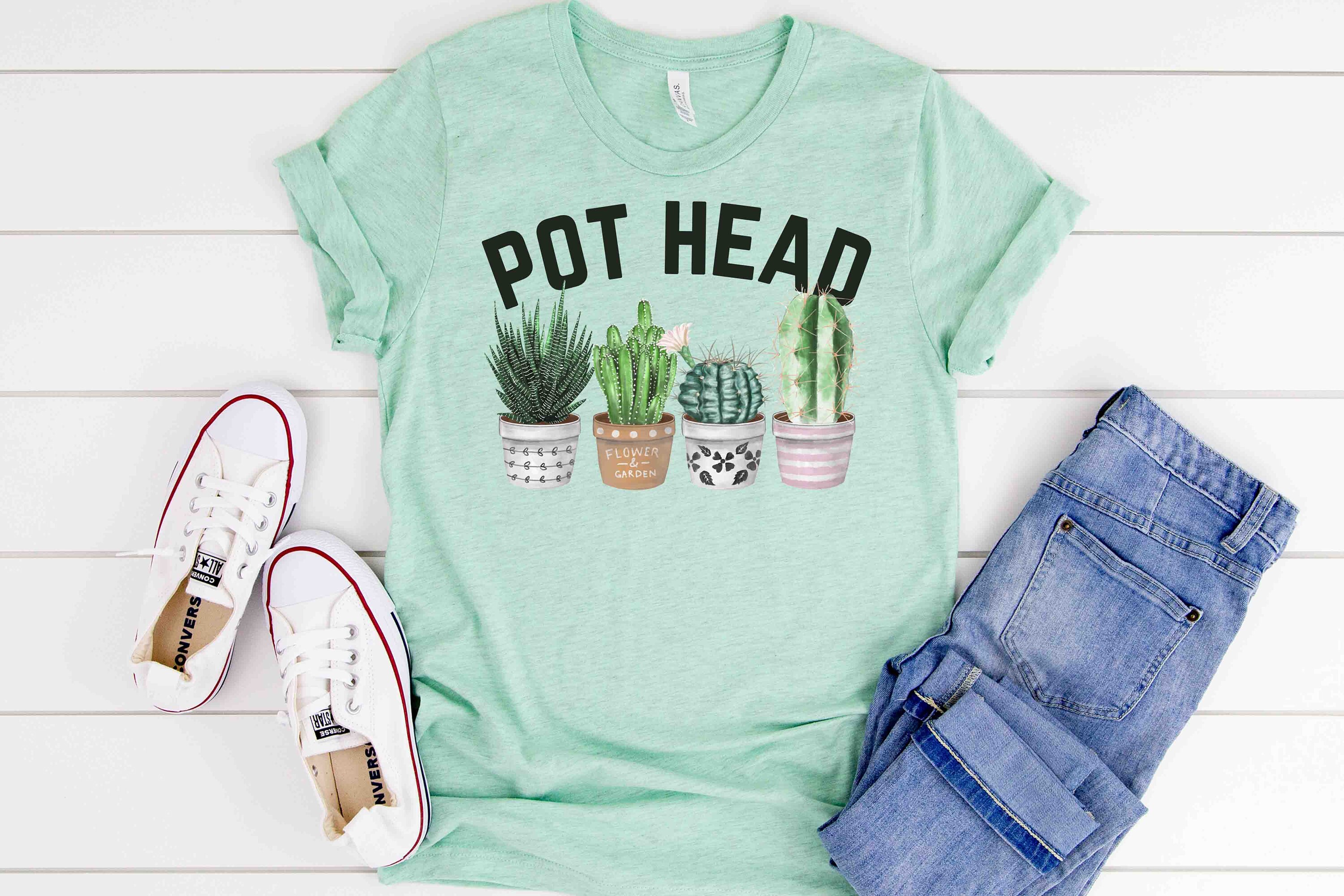 Pot Head Shirt for Women Plant Lover Shirt Gardening T-shirt - Etsy