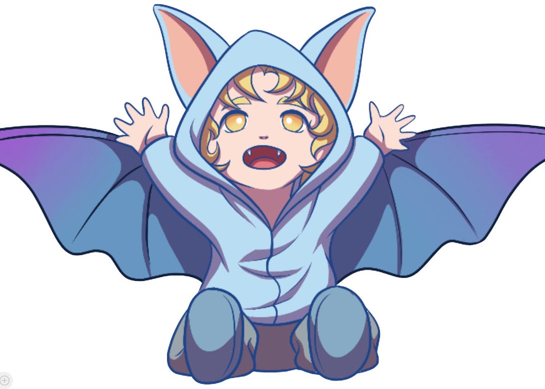 Castlevania Baby Bat Alucard / Adrian 7.25 X 2.50 Inch Sticker Set of 3 ...