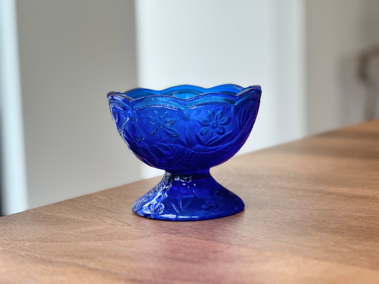 Cobalt Blue Miniature Punch Set; Art Glass Child’s Punch Bowl Set - Etsy