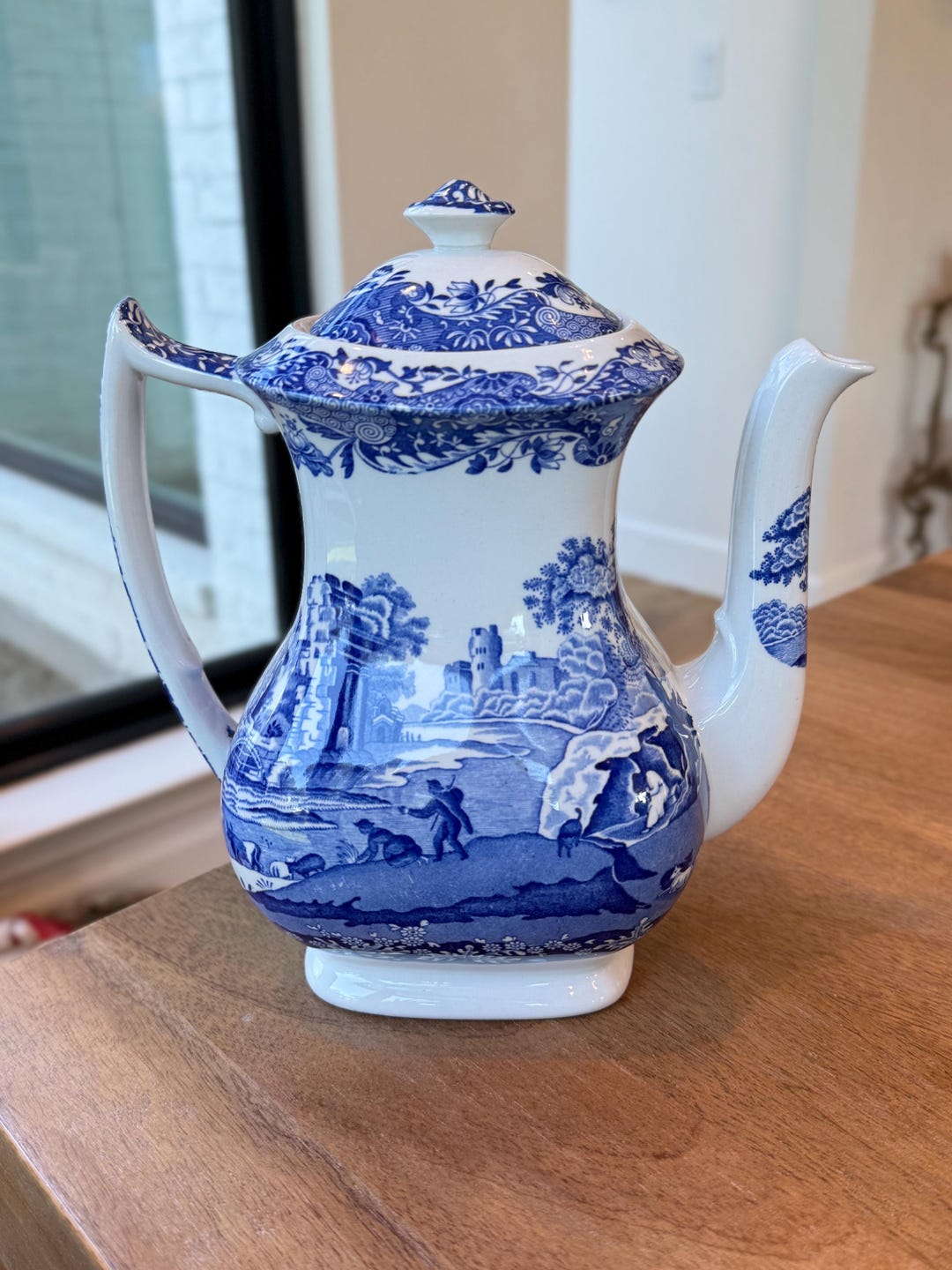 Vintage Spode Blue Italian Coffee Pot With Lid; Spode Tea Pot - Etsy