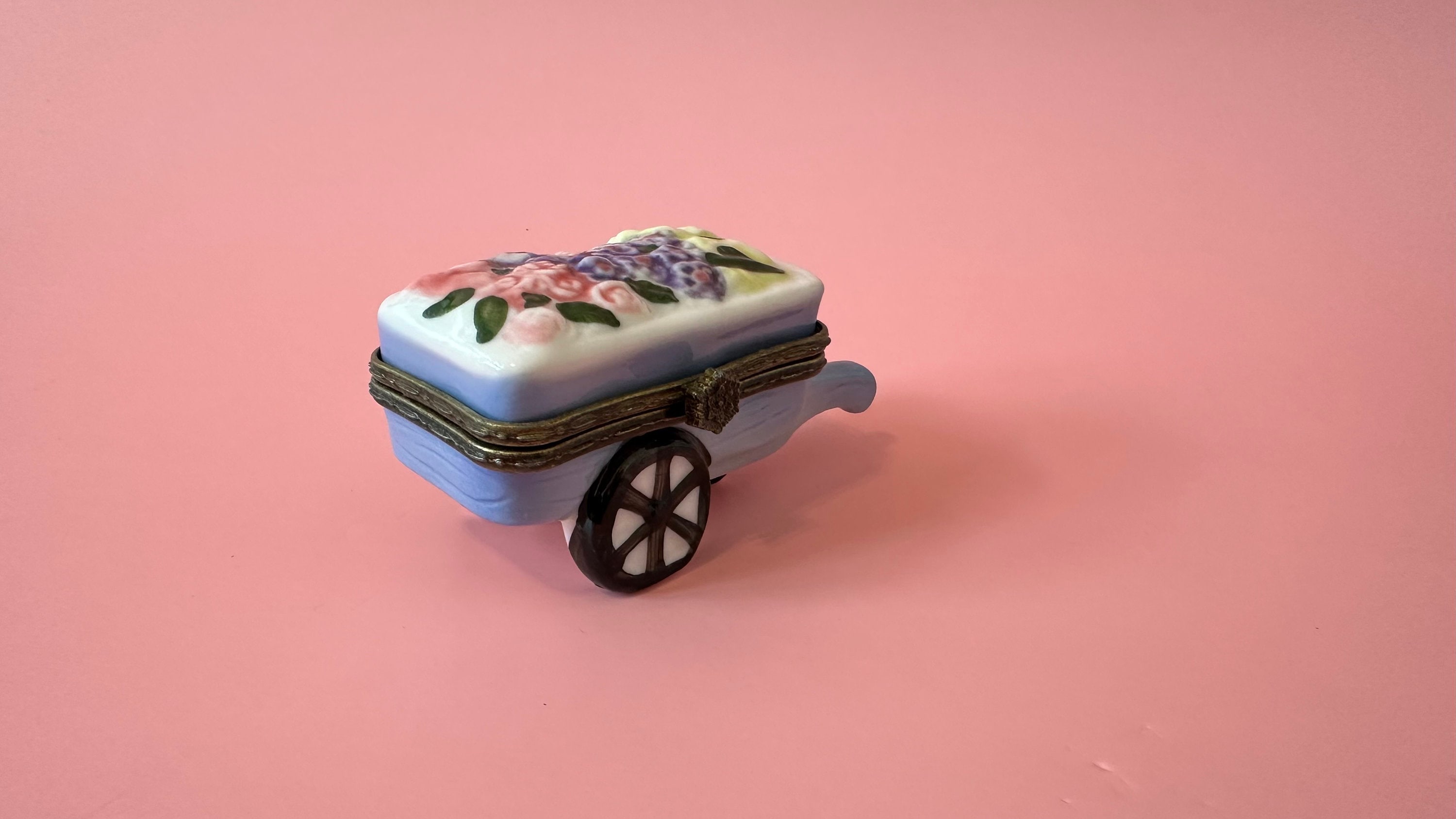 Flower Cart Trinket Box Flower Trinket Box Vintage Trinket - Etsy