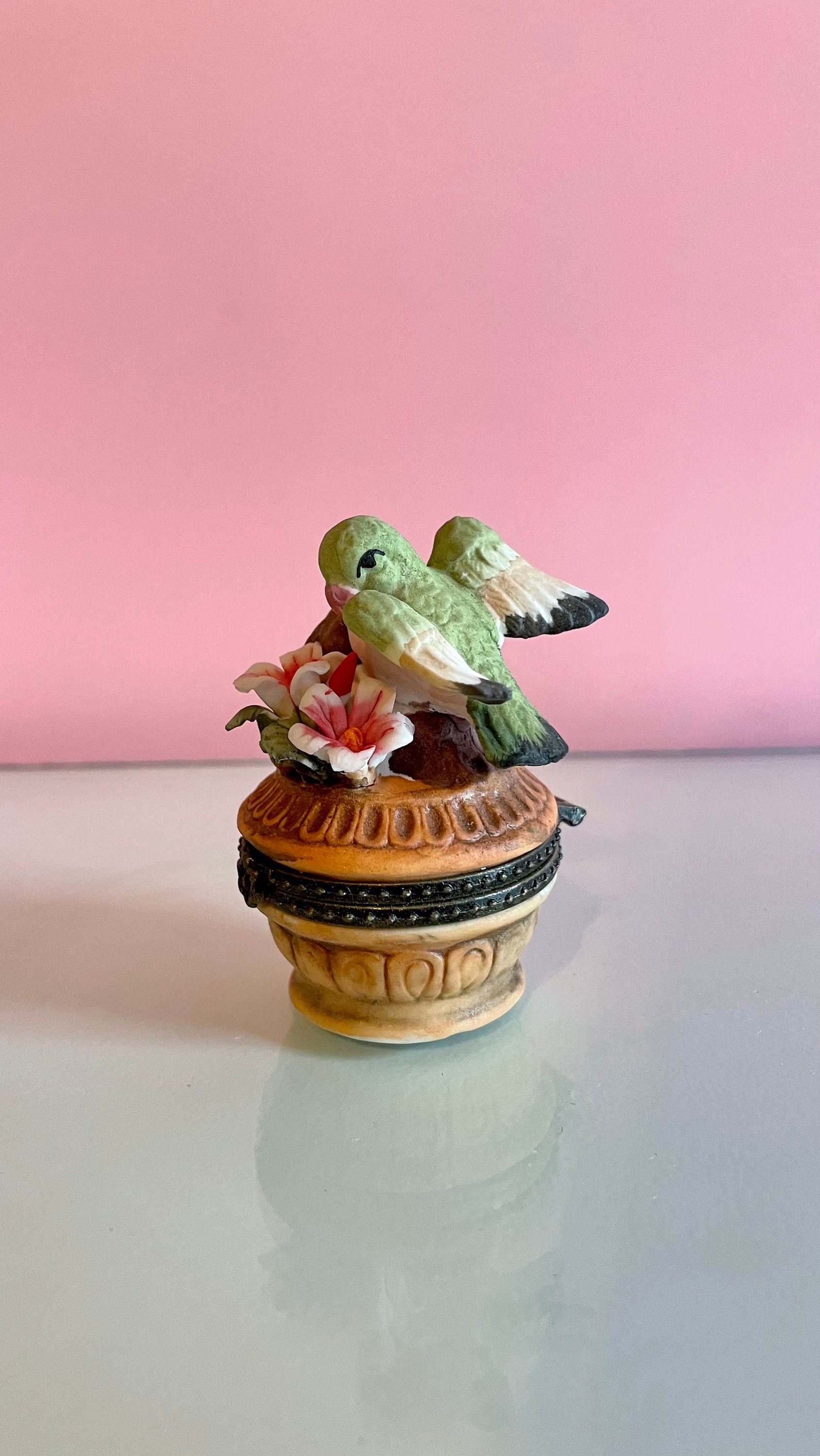 Parrot Trinket Box Bird Trinket Box Bisque Trinket Box - Etsy