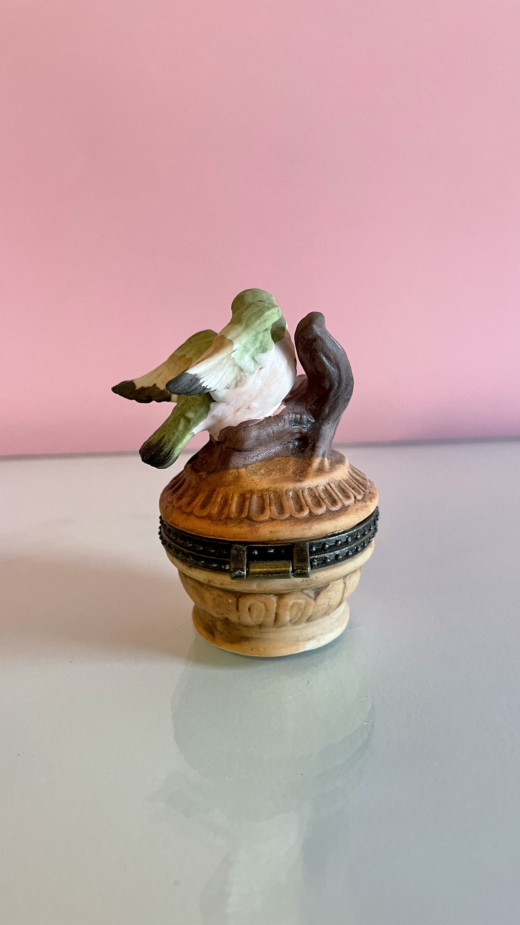 Parrot Trinket Box Bird Trinket Box Bisque Trinket Box - Etsy