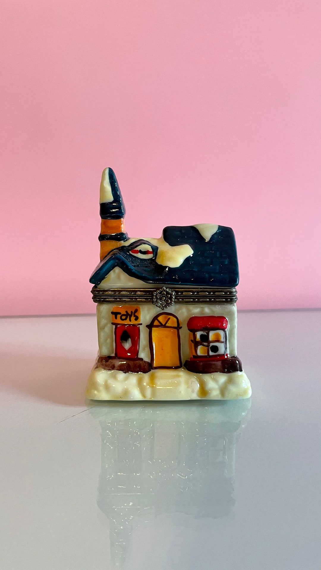 Toy Store Trinket Box; Toy Trinket Box; Vintage Trinket Box; Porcelain ...