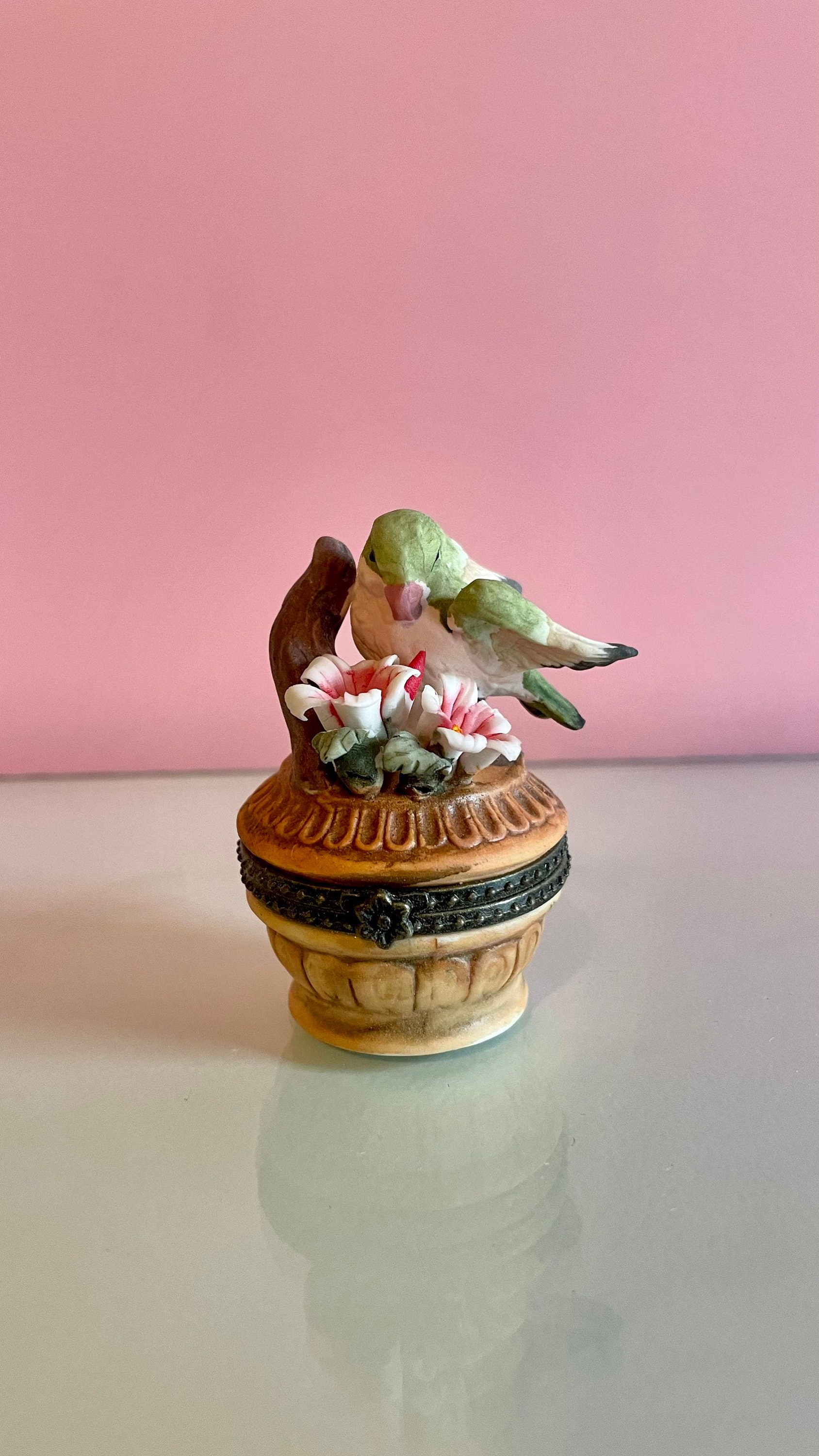 Parrot Trinket Box Bird Trinket Box Bisque Trinket Box - Etsy