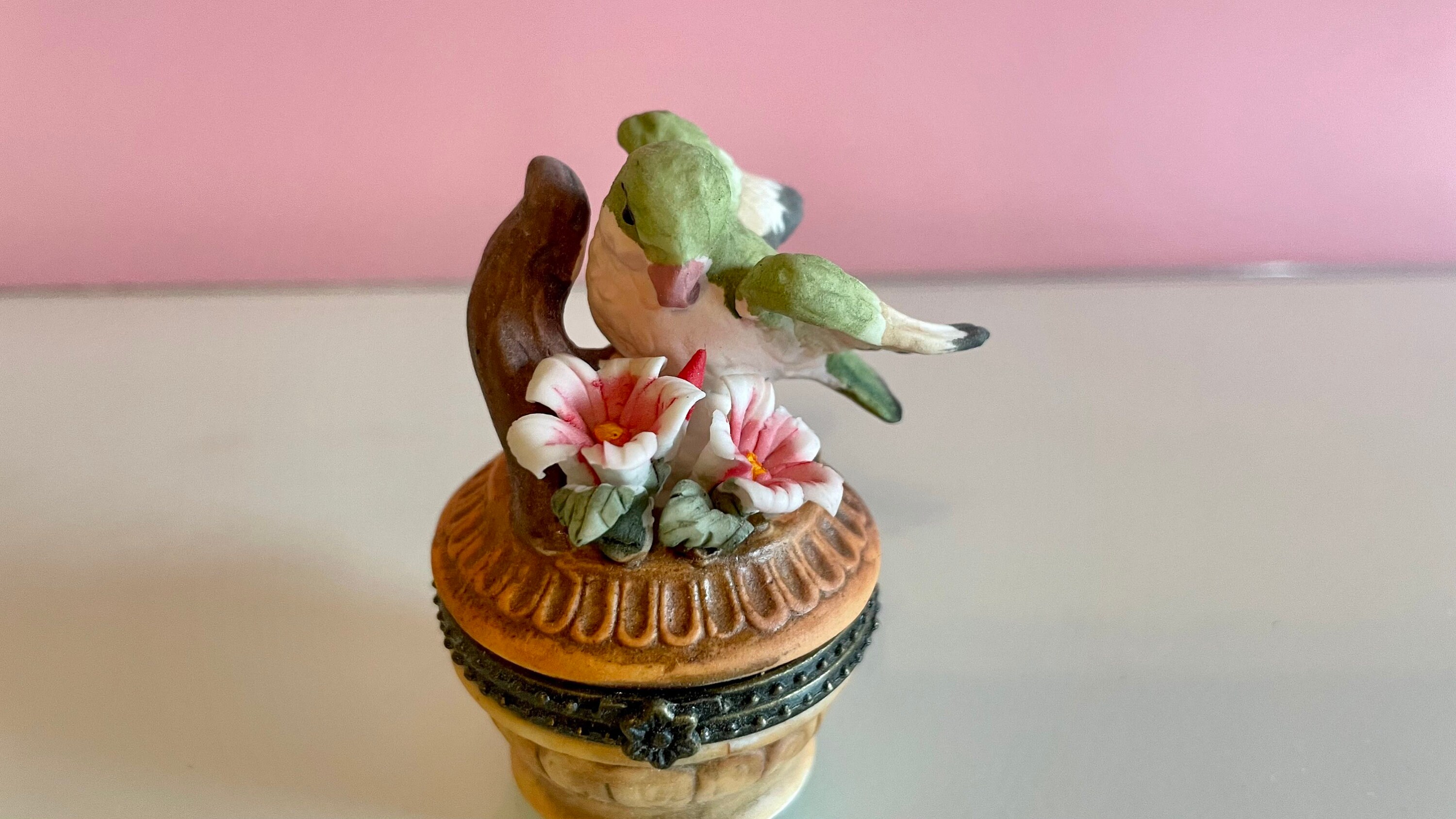 Parrot Trinket Box Bird Trinket Box Bisque Trinket Box - Etsy