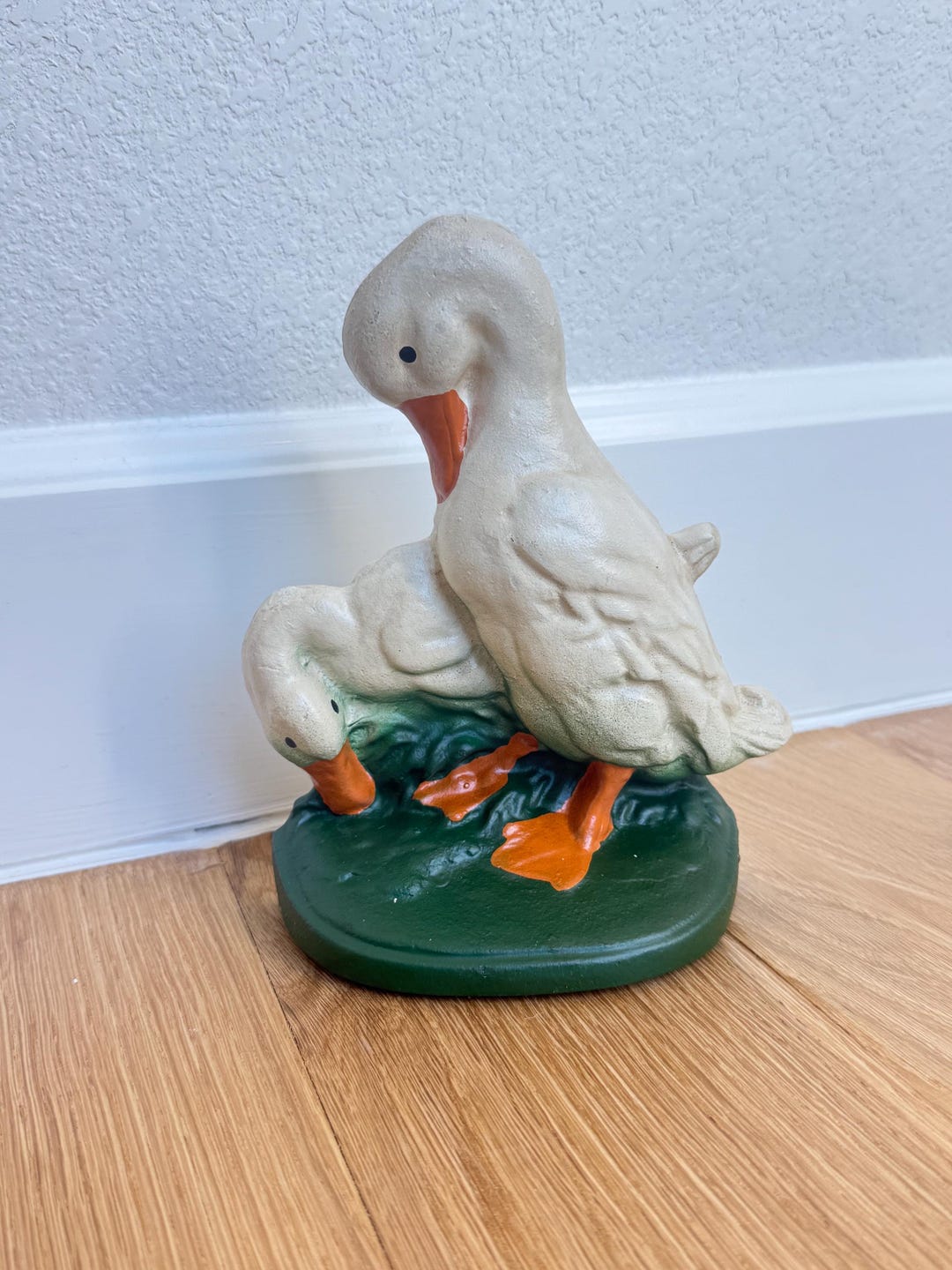 Large Cast Iron Goose Doorstop; Mother Goose Door Stopper - Etsy