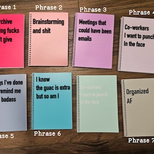 Funny Notebooks for Work, Funny Notepad Sayings, Funny Office Co Worker ...