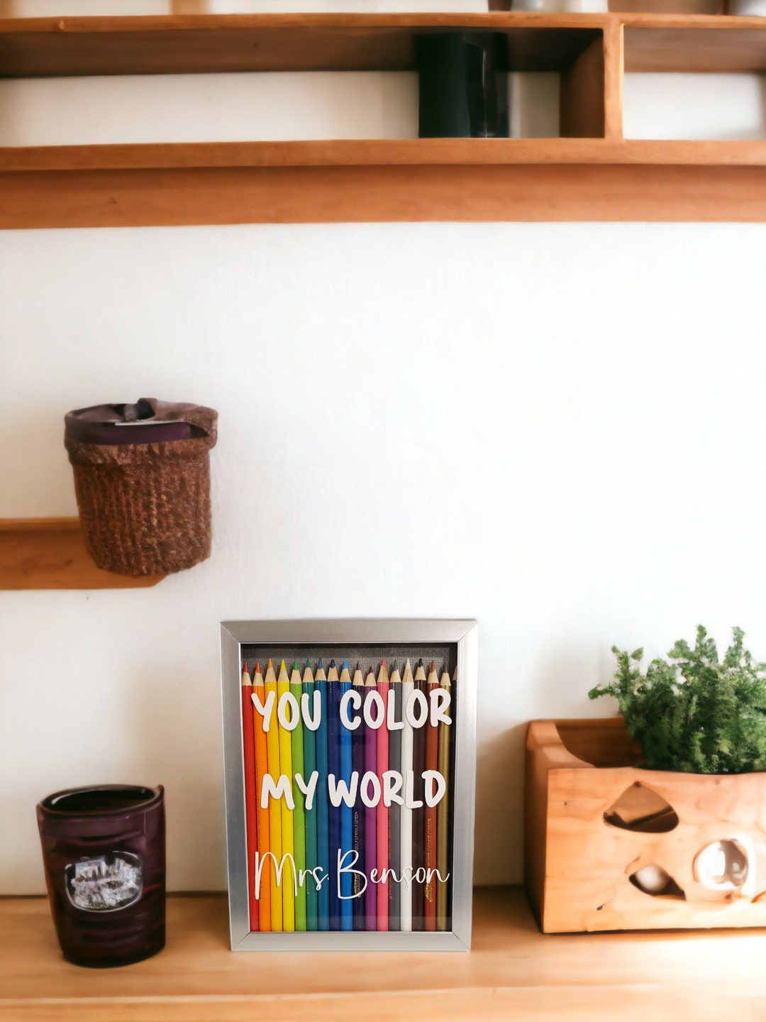 Colored Pencil Frame, Classroom Decor, Teacher Appreciation Gifts ...