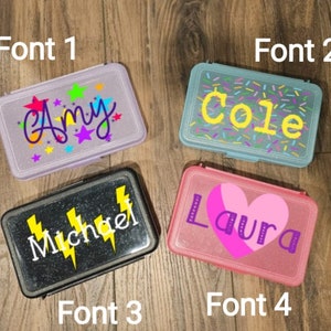Individual Pencil Box, Personalized Pencil Cases, Custom Pencil Box ...