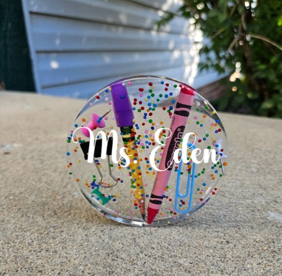 Teacher Coaster, Teacher Coaster Resin, Teacher Desk Decorations ...