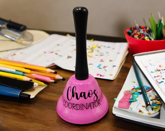Teacher Desk Bell, Class Room Decoration, Chaos Coordinator ...
