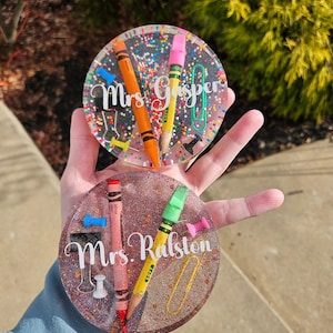 Teacher Coaster, Teacher Coaster Resin, Teacher Desk Decorations ...