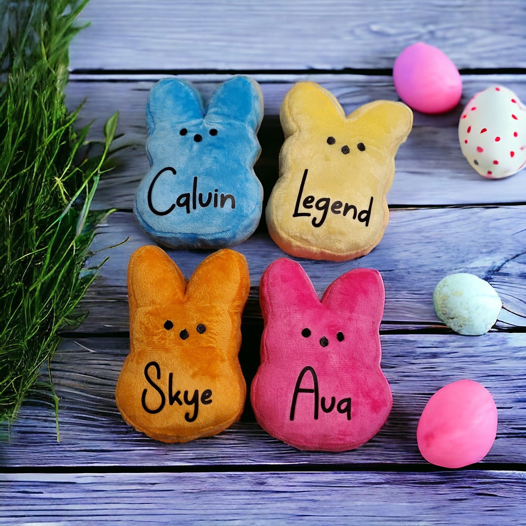 Personalized Peeps (inspired) Bunny Plush, Stuffed Peeps (inspired ...