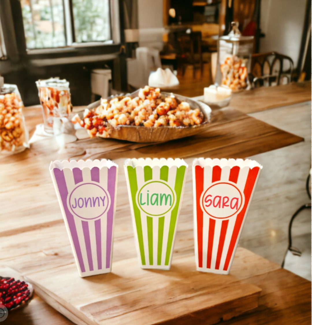 Popcorn Bucket, Popcorn Container, Custom Popcorn Buckets, Personalized ...