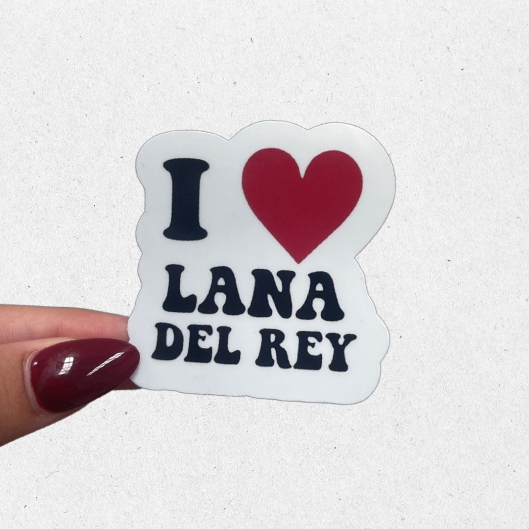 I Love Lana Del Ray Sticker Booktok Book Merch iPhone - Etsy Australia