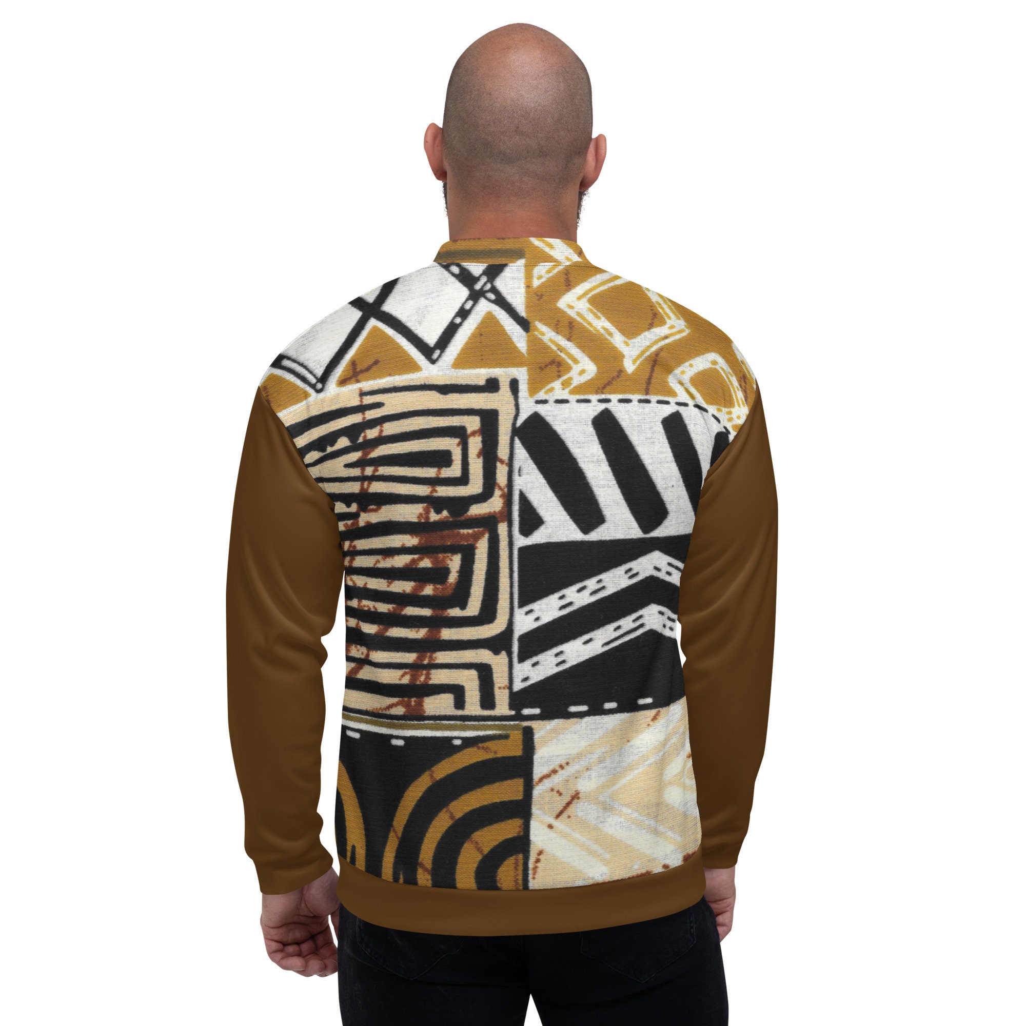 Afrocentric - Mens - Bomber Jacket - African - Tribal Print Pattern - Etsy