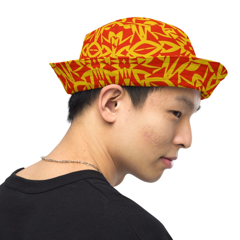 African Print Reversible Bucket Hat - Etsy
