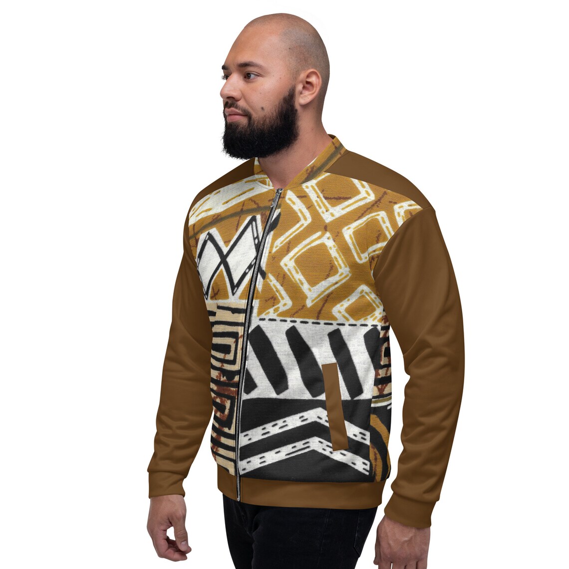 Afrocentric - Mens - Bomber Jacket - African - Tribal Print Pattern - Etsy