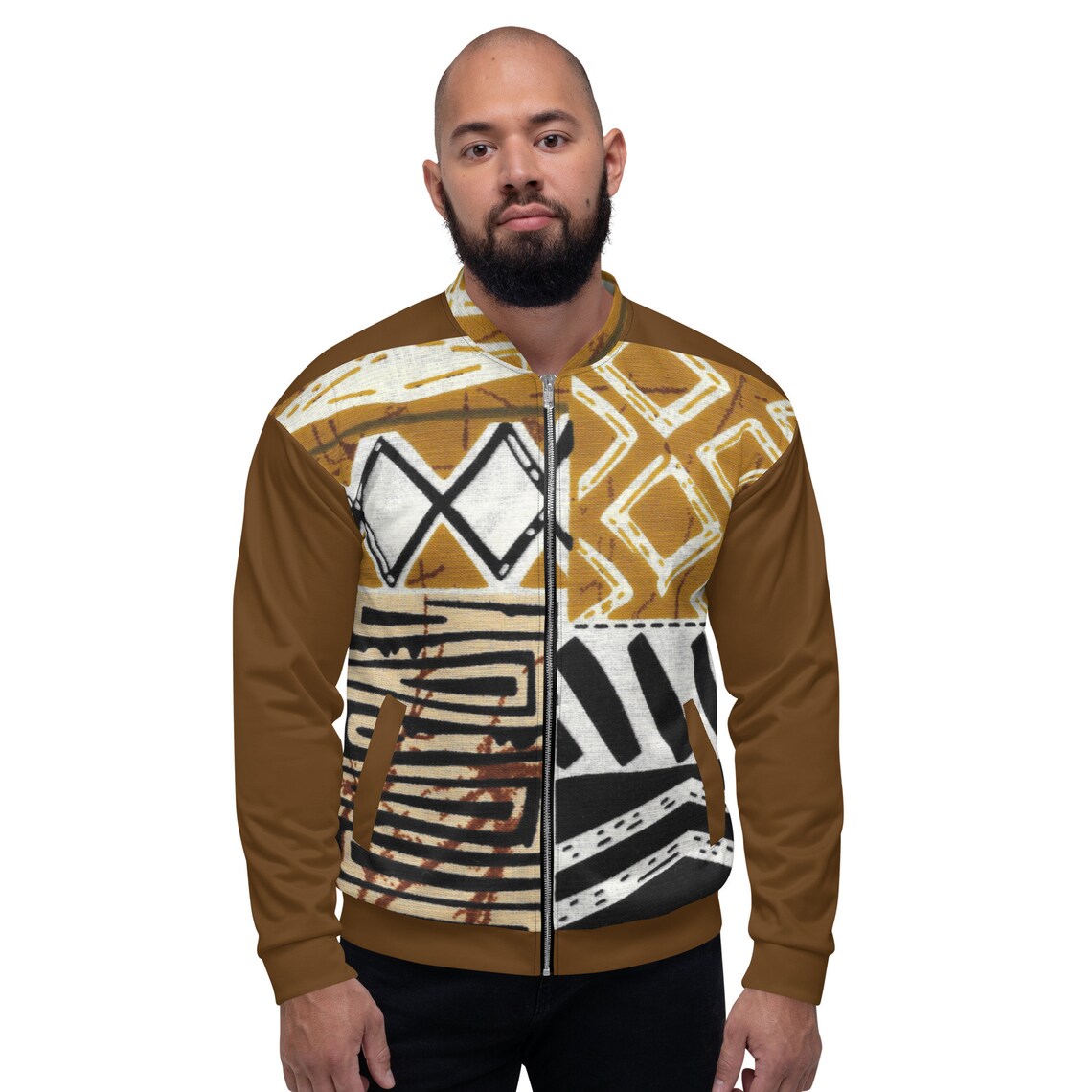 Afrocentric - Mens - Bomber Jacket - African - Tribal Print Pattern - Etsy