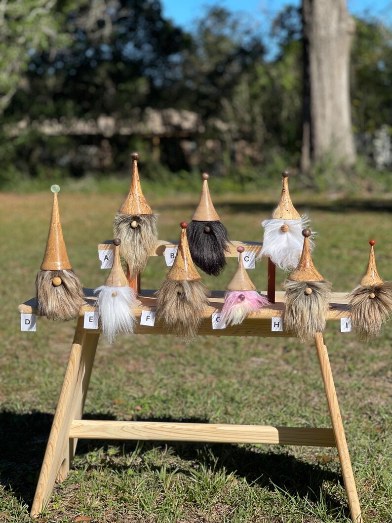 Hand Turned Wooden Gnomes - Etsy