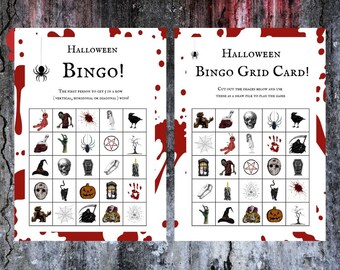 Horror Bingo Card - Etsy