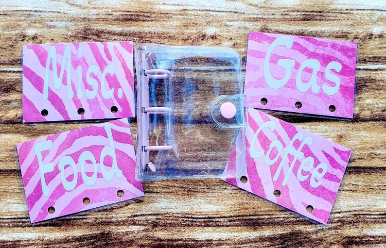 Mini Budget Binder A8 Micro Binder Mini Wallet Transparent - Etsy