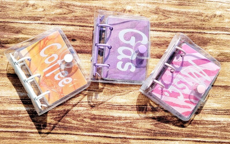 Mini Budget Binder A8 Micro Binder Mini Wallet Transparent - Etsy
