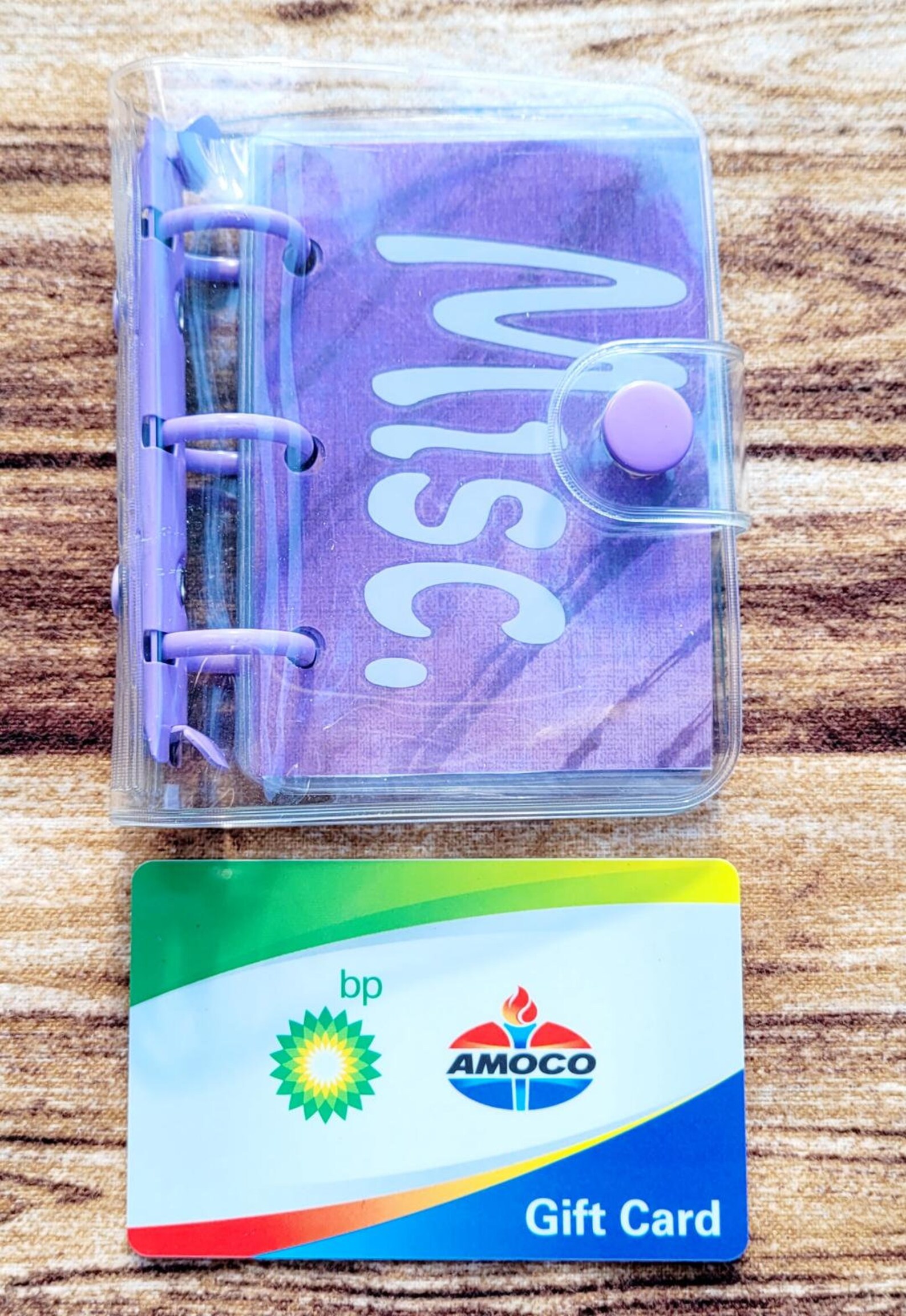 Mini Budget Binder A8 Micro Binder Mini Wallet Transparent - Etsy