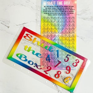 Shut the Box Savings Challenge A6 Personal Laminated Cash Envelope ...