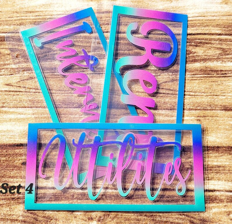 Clear Cash Laminated Envelopes With Vinyl A6 Binder Single - Etsy