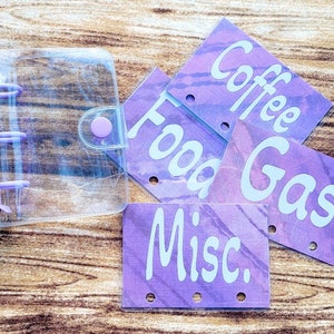 Mini Budget Binder A8 Micro Binder Mini Wallet Transparent - Etsy