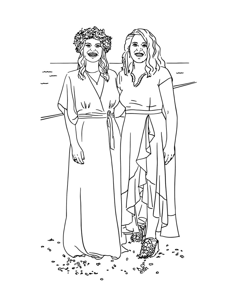 Custom Coloring Page - Etsy