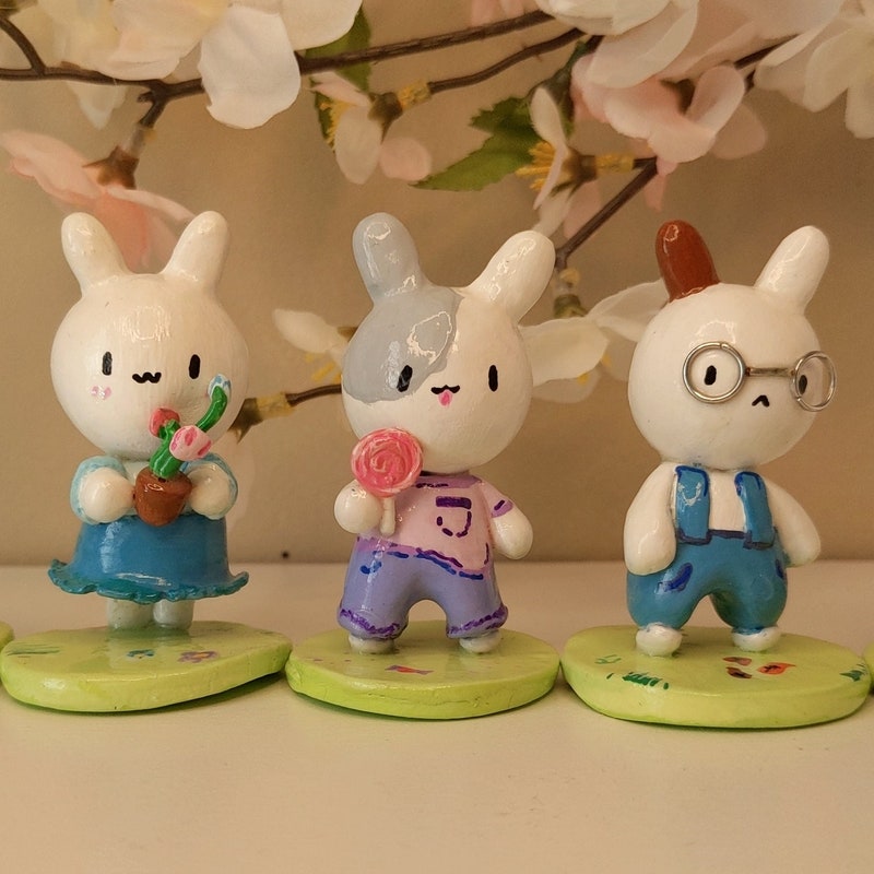 Polymer Clay Bunny - Etsy