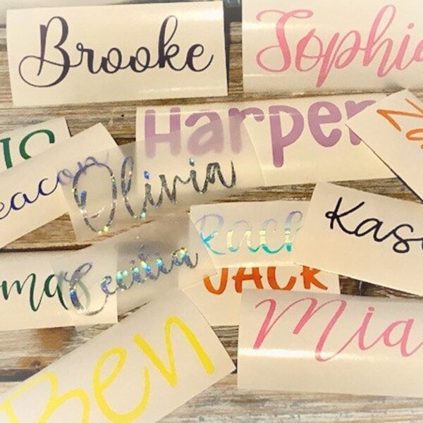 Customer Name Stickers - Etsy