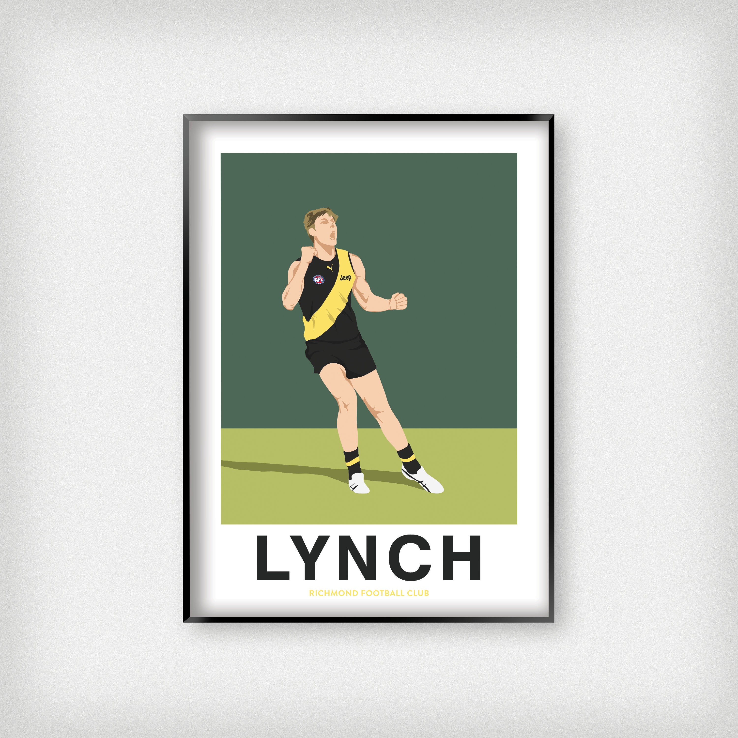 Tom Lynch Richmond Tigers A4, A3, A2 & A1 Poster | AFL Australian Rules ...