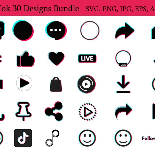 Tiktok Svg Files for Cricut - Etsy