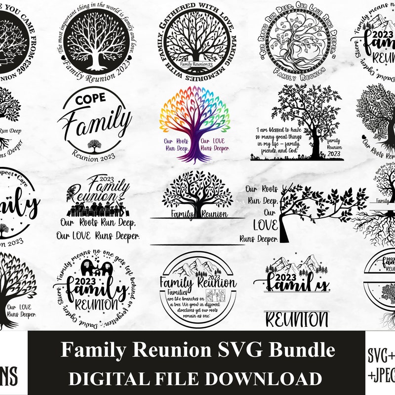 Family Reunion Svg - Etsy